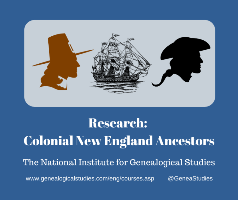 Colonial Period Courses – International Institute of Genealogical Studies