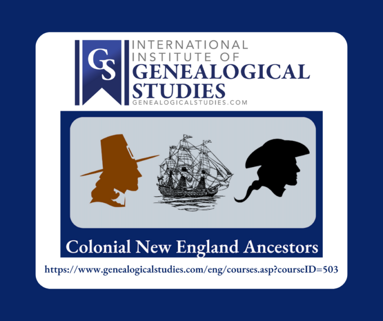 American Colonial Courses – International Institute of Genealogical Studies