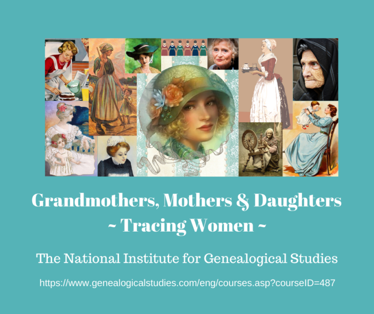 Research A-Z ~ Women – International Institute of Genealogical Studies